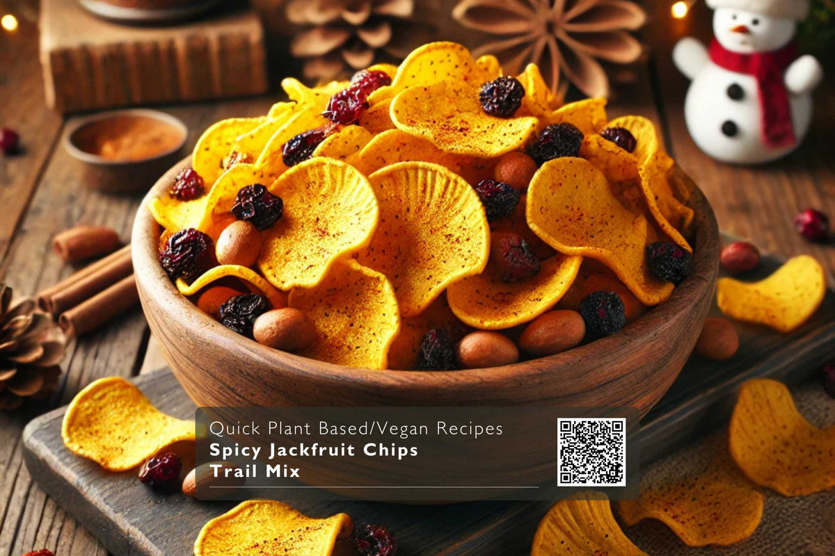Quick Vegan Recipes - Spicy Jackfruit Chips Trail Mix – butnotmeat.com