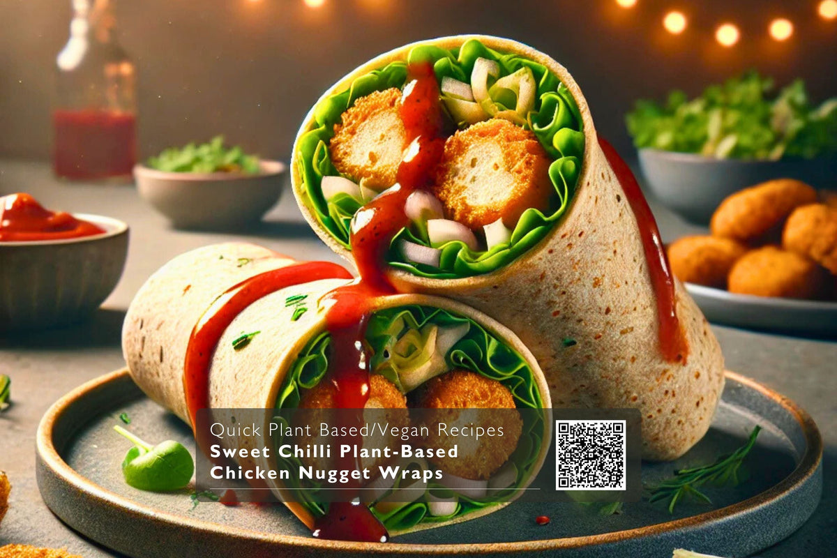 Quick Vegan Recipes - Sweet Chilli Plant-Based Chicken Nugget Wraps ...