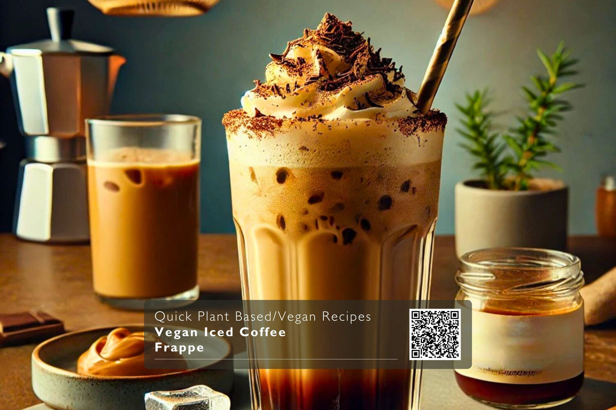 Quick Vegan Recipes - Vegan Iced Coffee Frappe – butnotmeat.com
