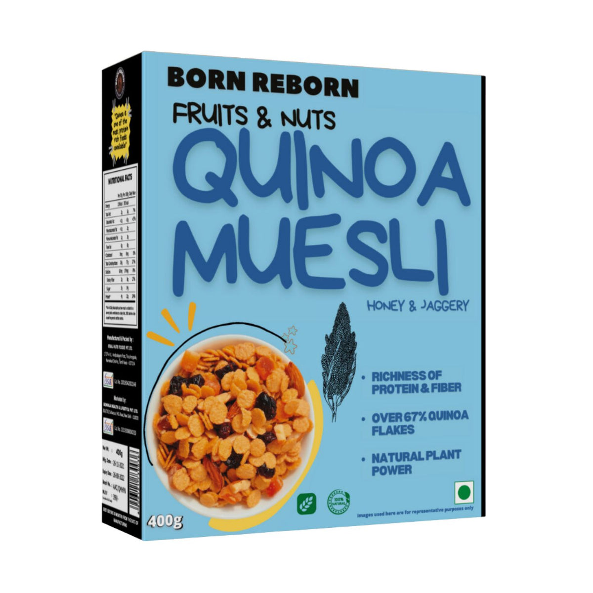 Quinoa Muesli - Fruits & Nuts - Breakfast Cereal - Born Reborn ...
