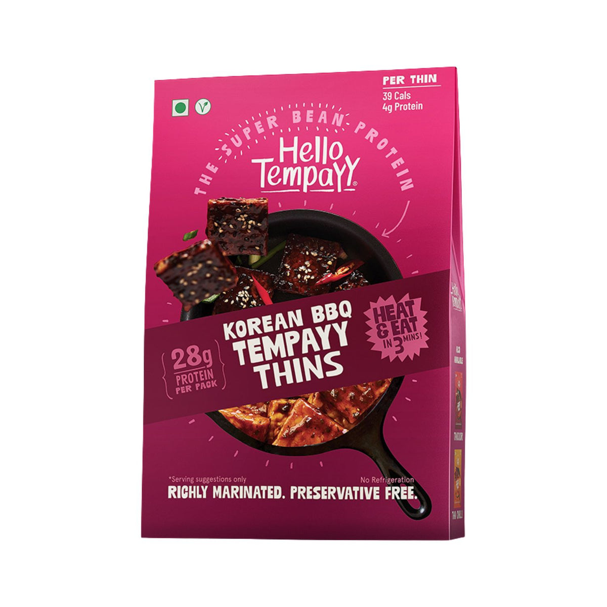 Korean BBQ Tempeh Thins, Plant Based - by Hello Tempayy – butnotmeat.com